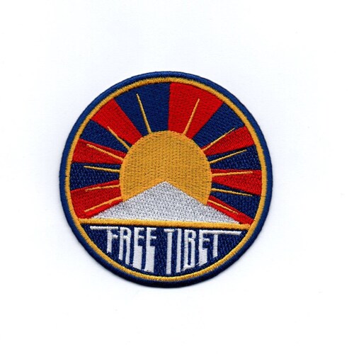 TIBET FLAG PATCH Iron-on Embroidered Applique Top Quality - Etsy