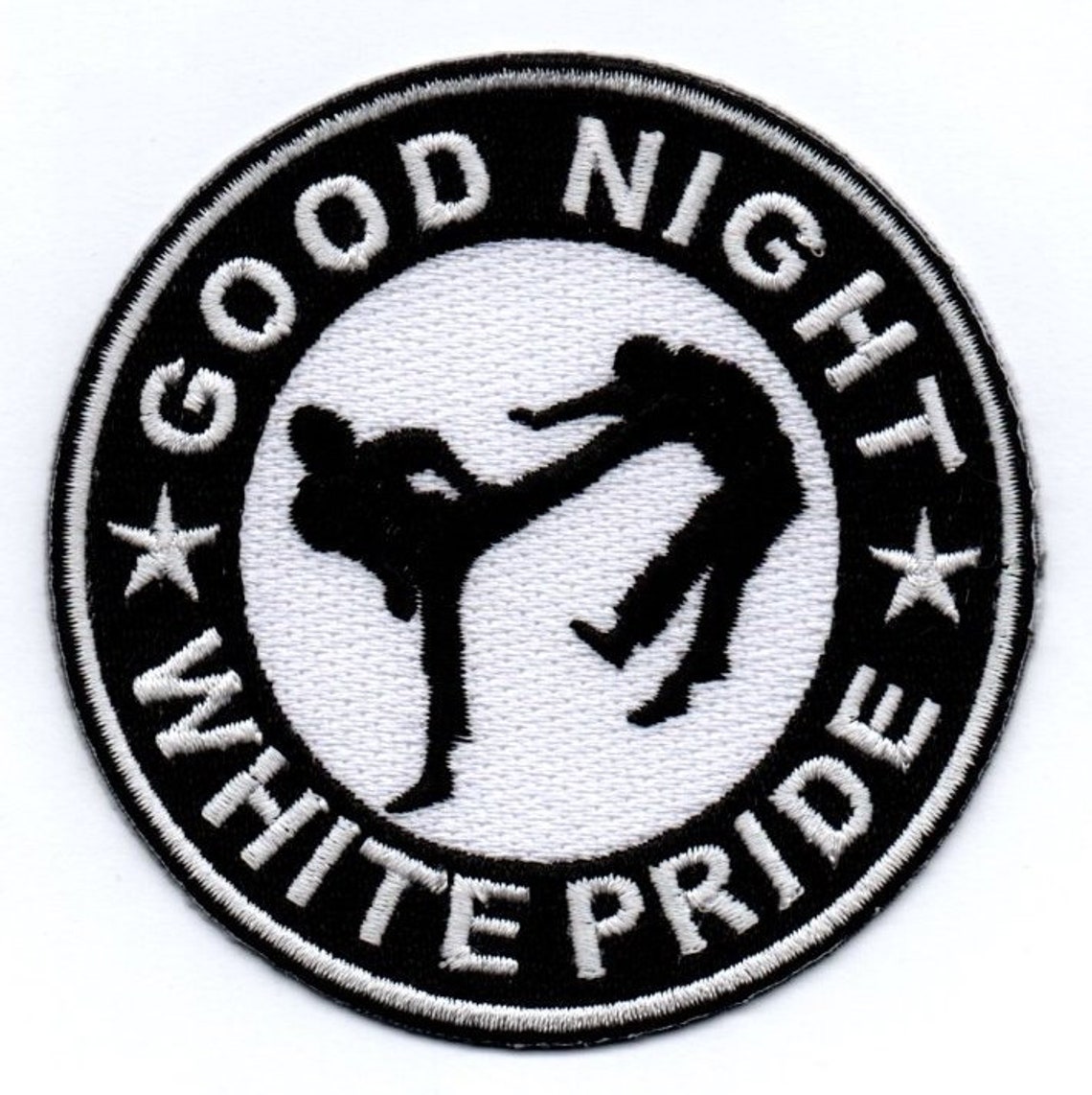 Good Night White Pride Aufnäher Patch Bügelbild - Etsy.de