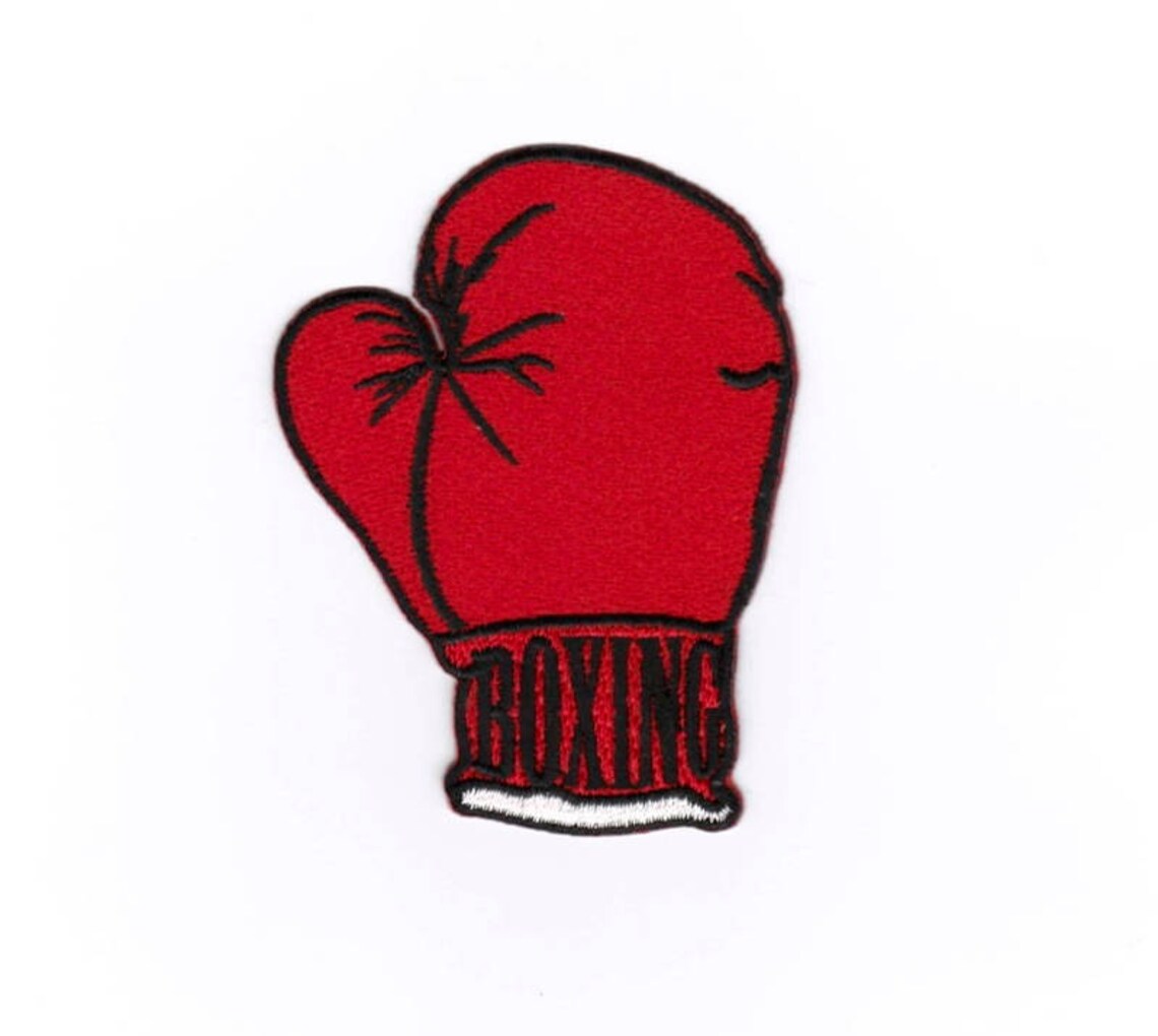 Boxing Glove Iron on Patch Embroidered Badge Applique Motif - Etsy