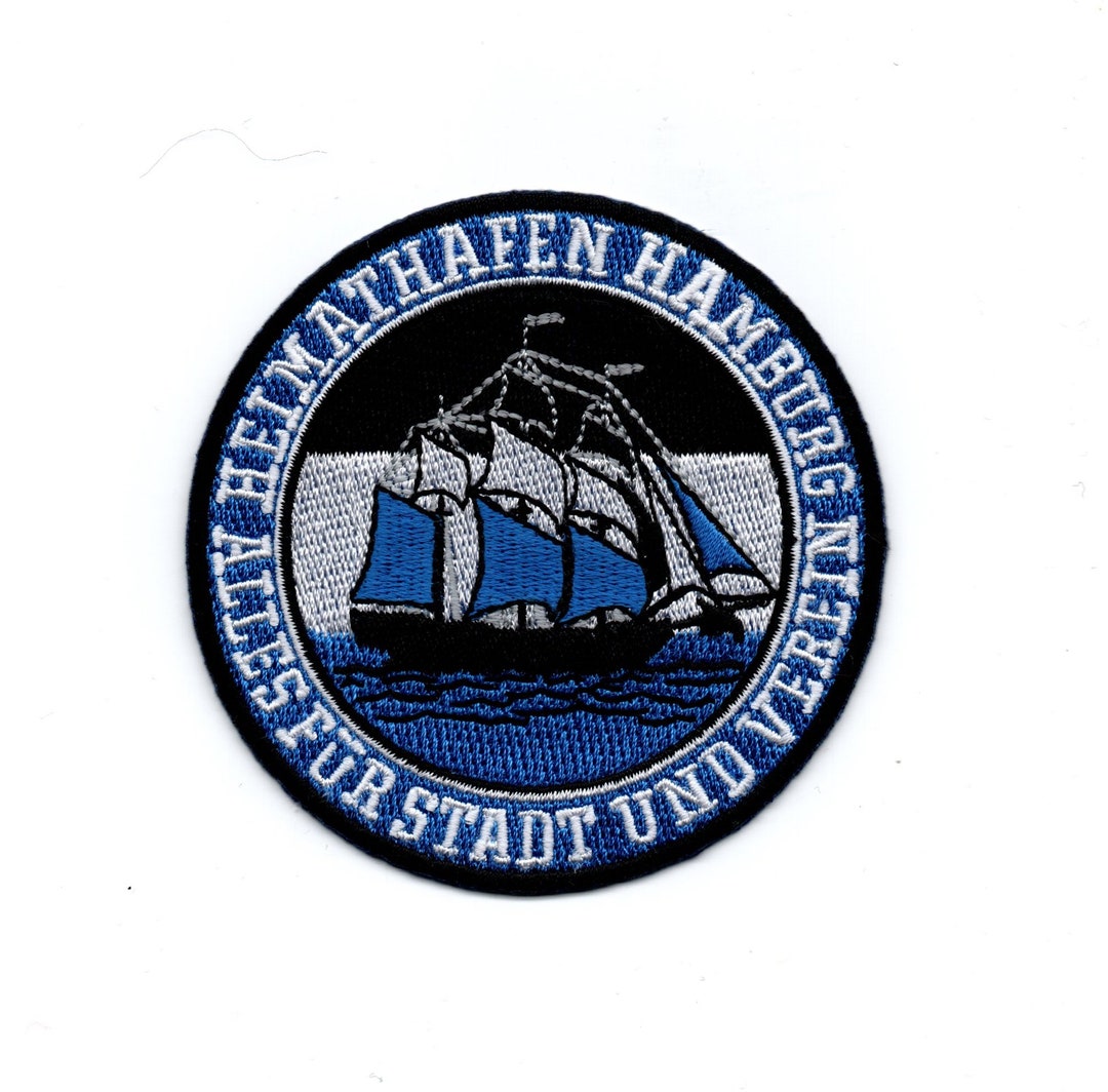 Hamburg - Iron on Patch Embroidered Applique Motif - Etsy