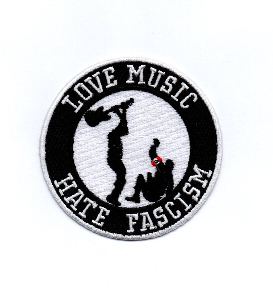 Smash Fascism - Iron on Sew on Embroidered Badge Applique Motif Patch ...
