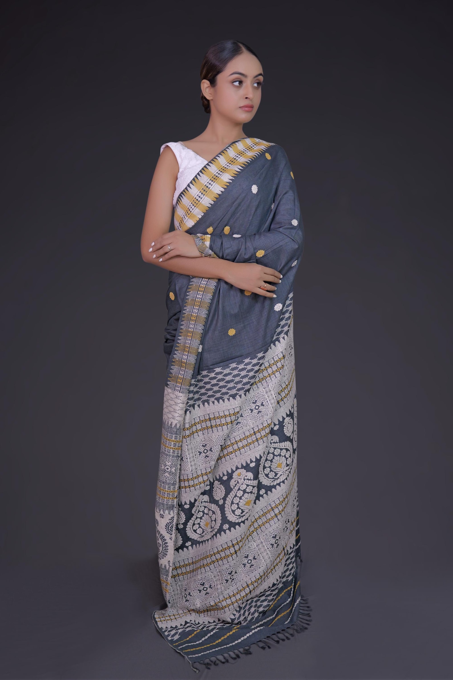 Mayuri Silk/ Eri X Eri Silk Saree/ Ahimsa Silk/silk Mark Certified - Etsy