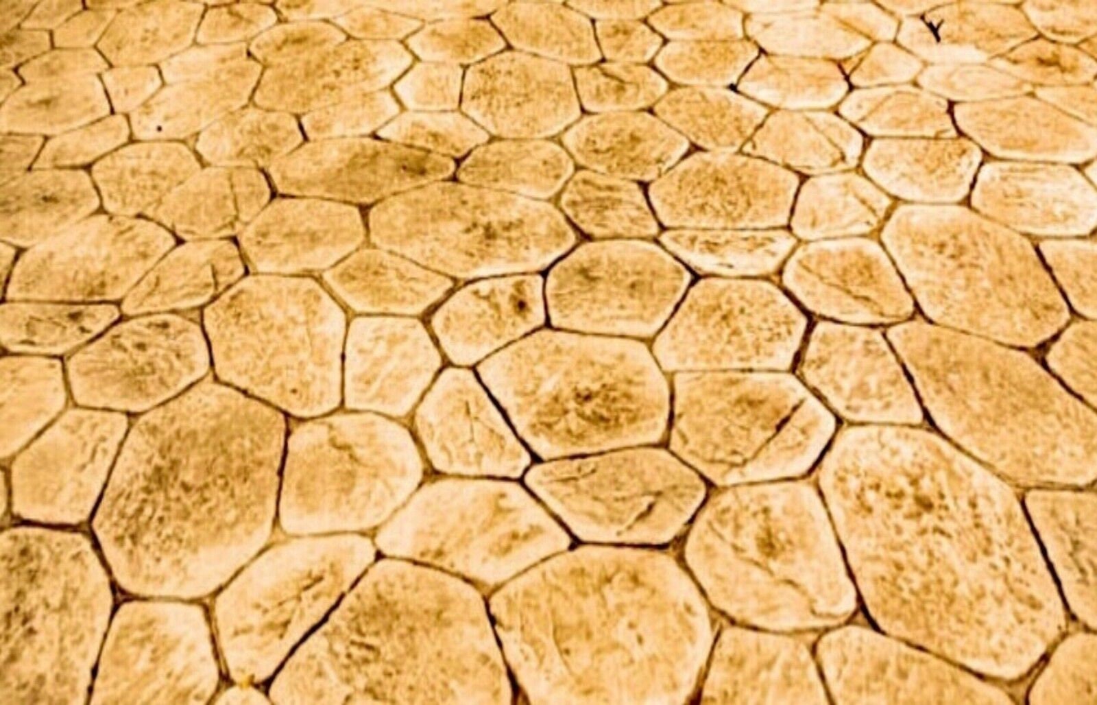 Random Stone Rock Decorative Concrete Cement Imprint Texture Stamp Mat ...