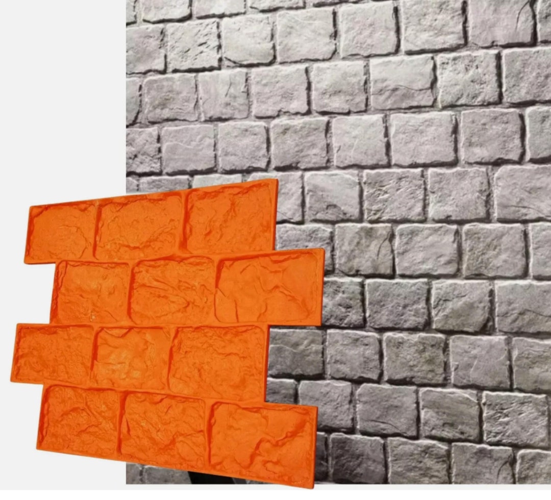 Concrete Vertical Stamp Mats Decorative Concrete Walls Veneer Stone ...