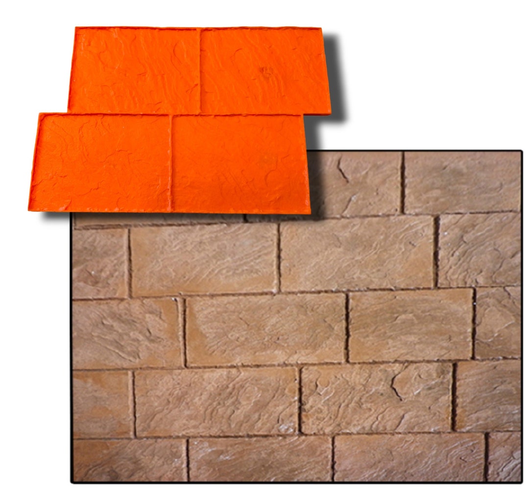 Concrete Vertical Stamp Mats Decorative Concrete Walls Veneer Stone ...