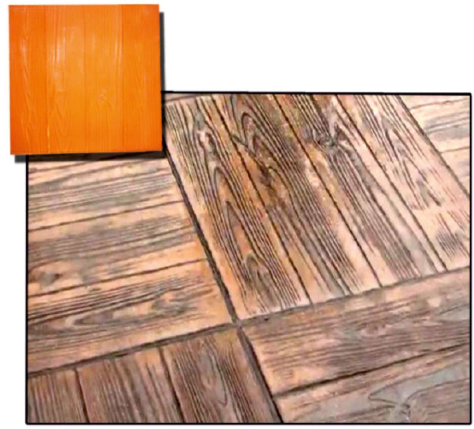 Concrete Rubber Wood Stamp Mats Decorative Concrete Walls Veneer Stone ...