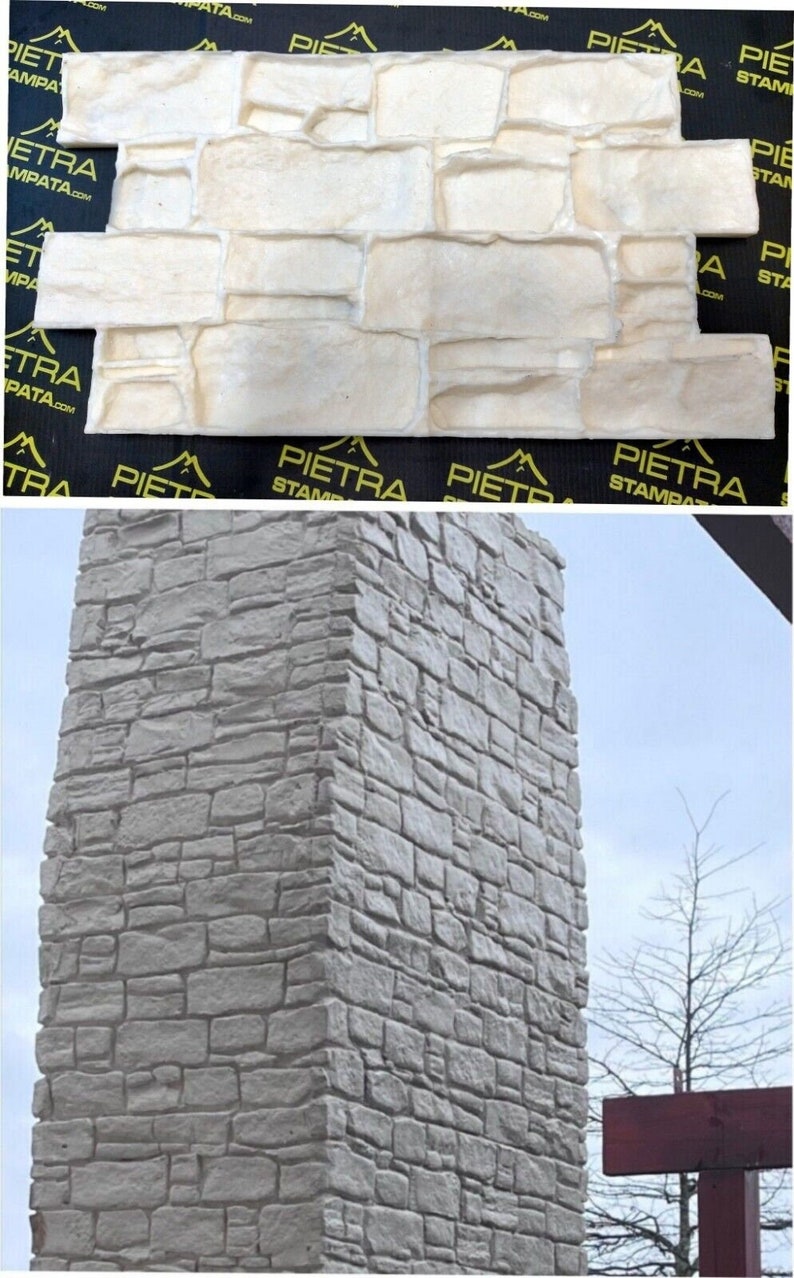 Concrete Vertical Stamp Mats Decorative Concrete Walls Veneer Stone ...