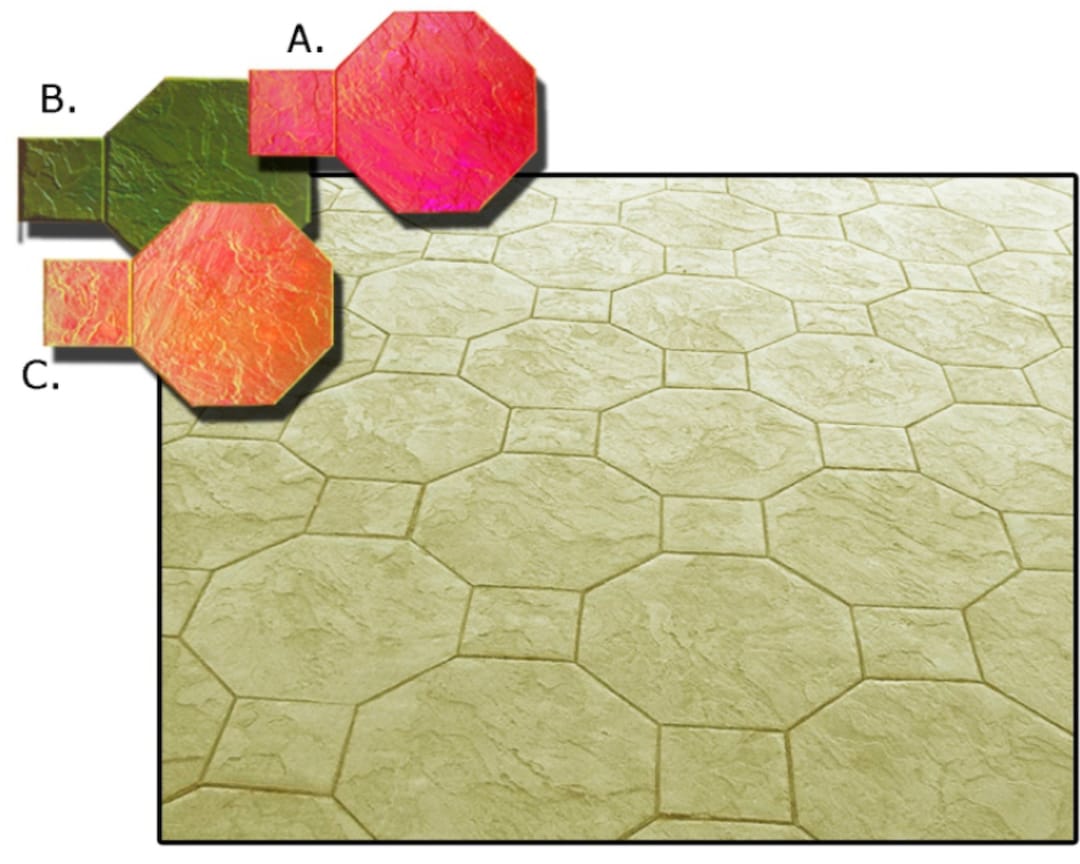 Concrete Vertical Stamp Mats Decorative Concrete Walls Veneer Stone ...