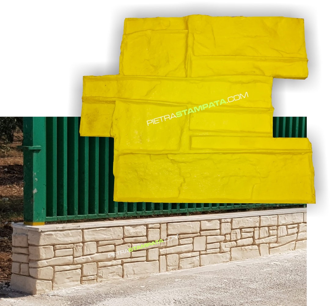 Concrete Vertical Stamp Mats Decorative Concrete Walls Veneer Stone ...