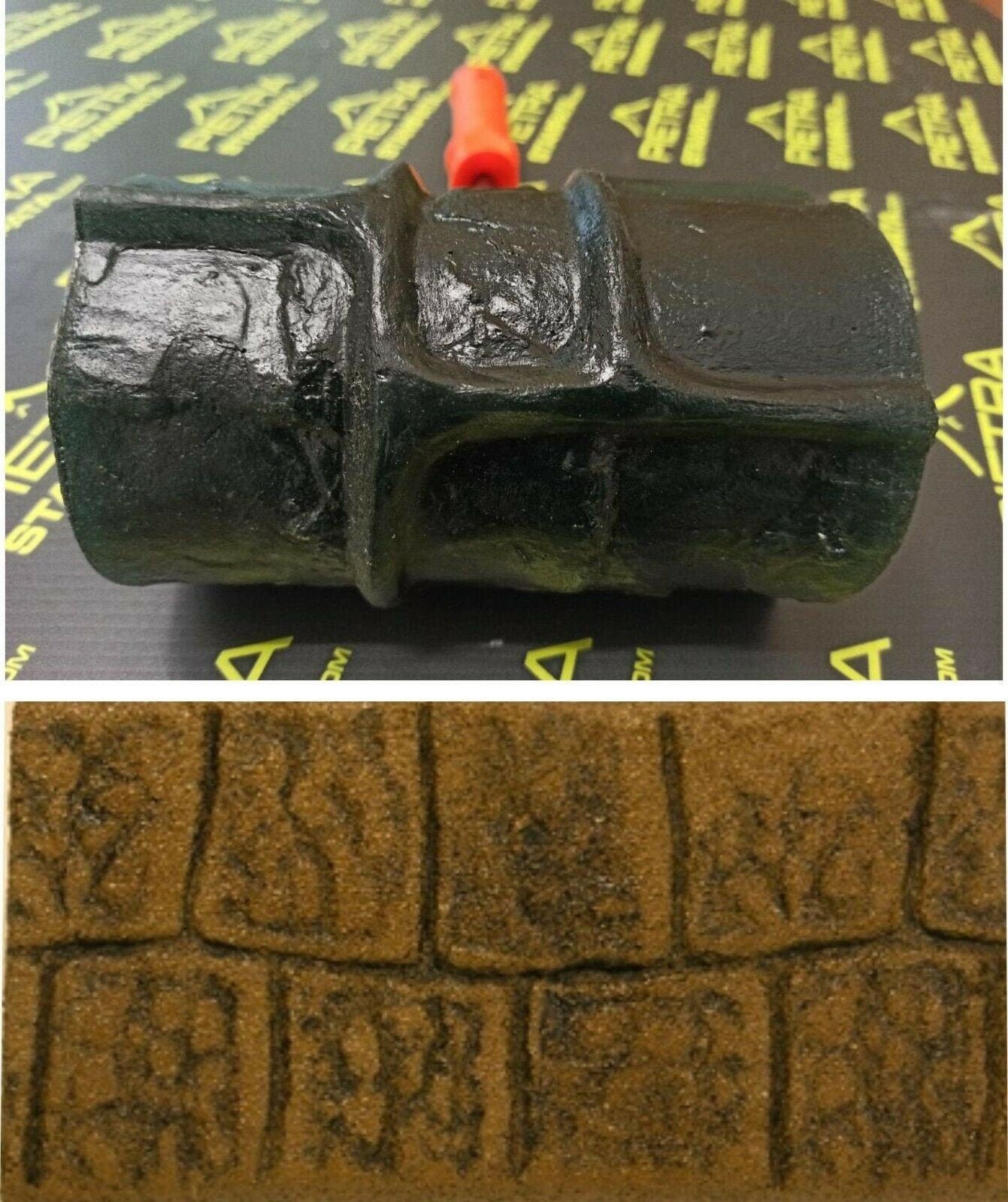 Concrete Cement Landscape Roller Decorative Stamp Roller Cement Texture ...