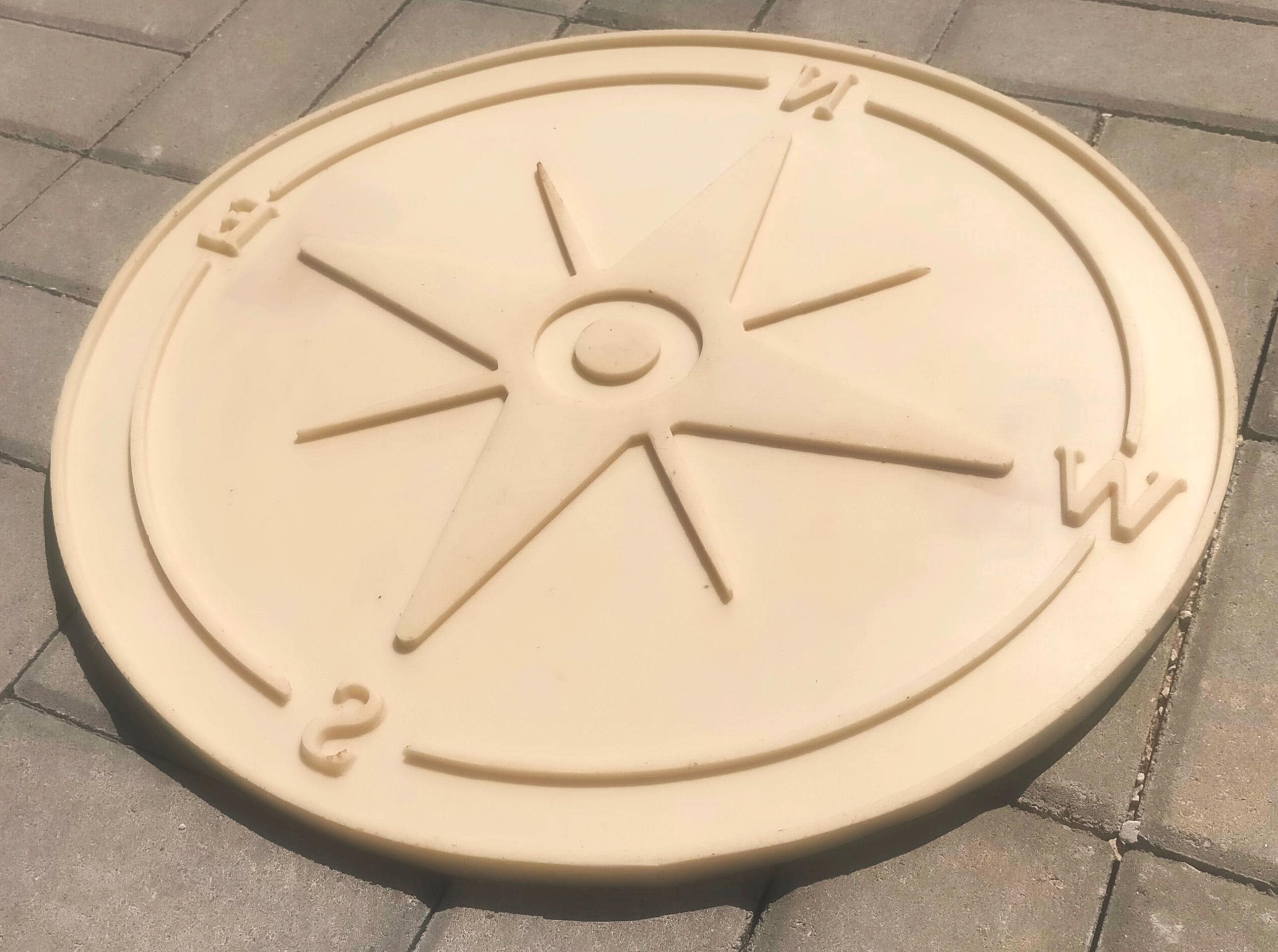 Concrete Cement Stamp Mats Concrete Rubber Stamp - Directional Compass ...