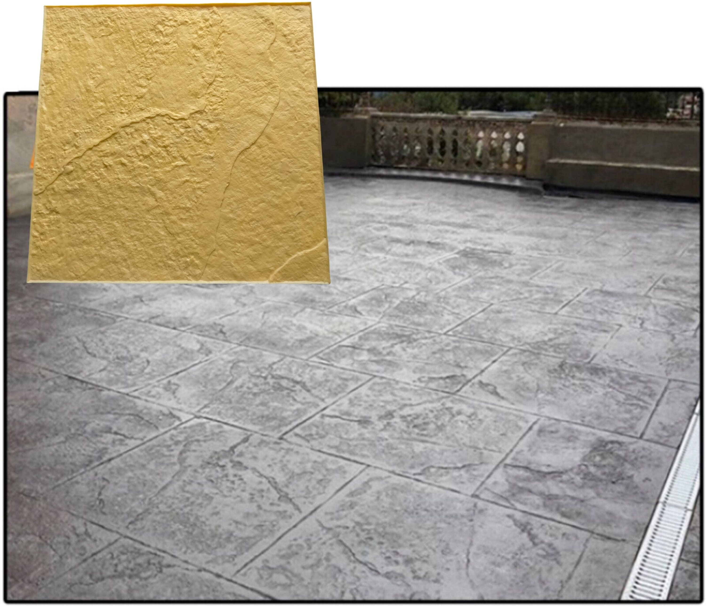 Concrete Cement Rubber Floor Stamp Mats - Etsy