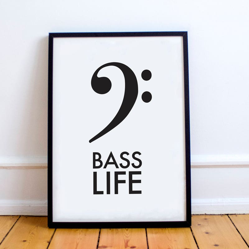 Bass Clef Art - Etsy