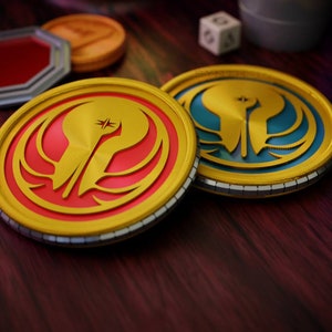 Sabacc Token shift Indicator Coin Two Sided - Etsy