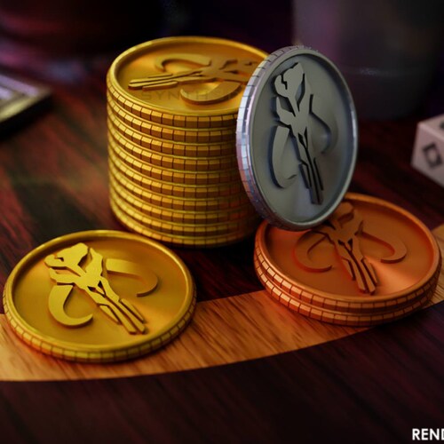 Sabacc Coin Chip imperial | Etsy