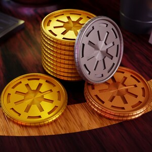 Sabacc Coin Chip galactic Republic - Etsy
