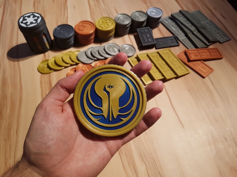 Sabacc Token shift Indicator Coin Two Sided | Etsy