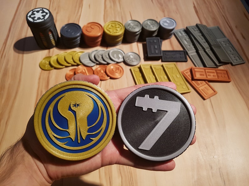 Sabacc Token shift Indicator Coin Two Sided - Etsy