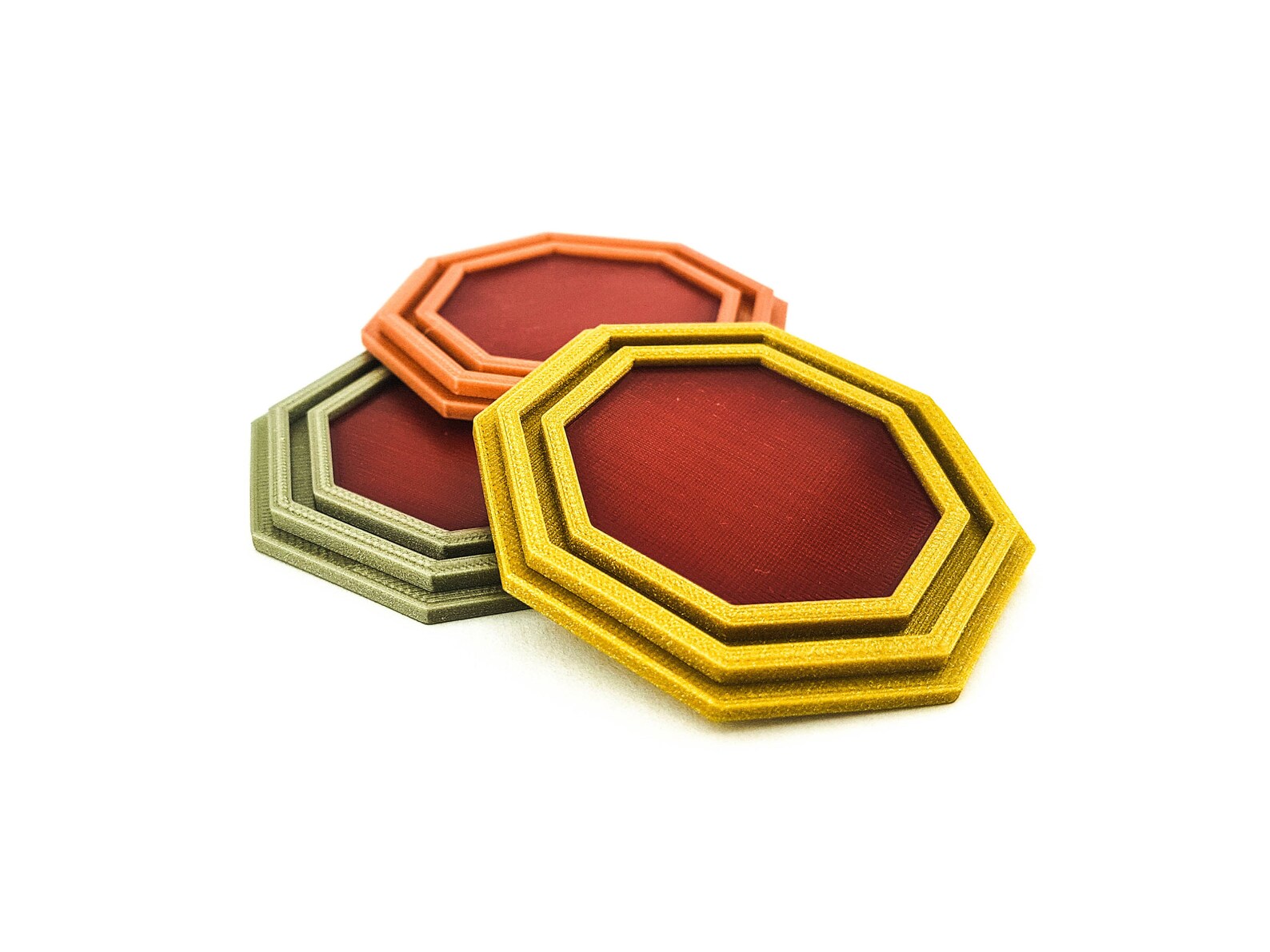 Sabacc Coin Chip crimson Octagonal - Etsy