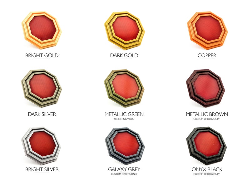 Sabacc Coin Chip crimson Octagonal - Etsy