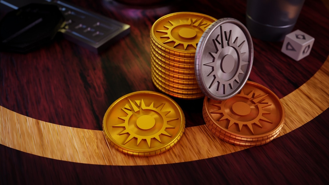 Sabacc Coin Chip black Sun - Etsy