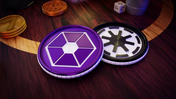 Sabacc Token faction Indicator Coin Republic & Separatists - Etsy