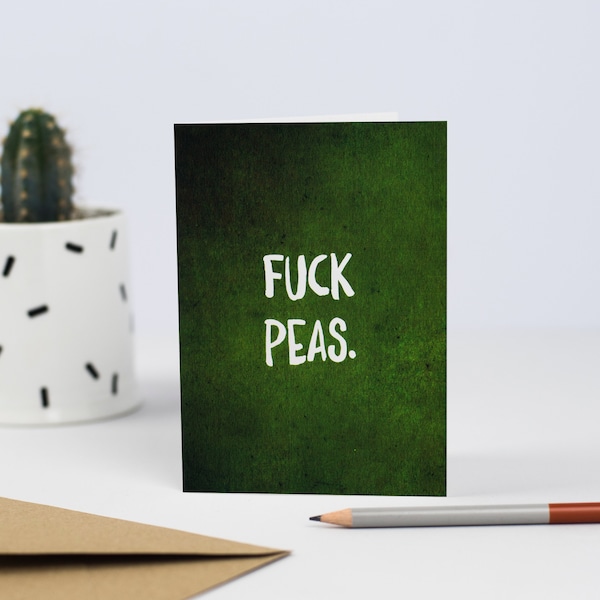 Peas Greeting Card - Etsy