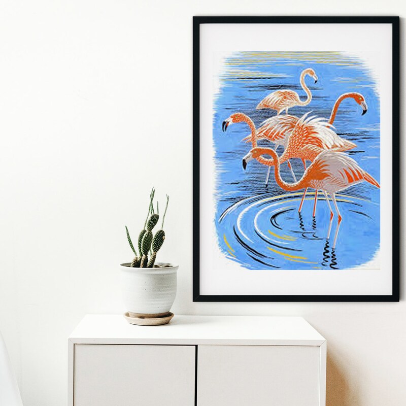 Flamingo Art - Etsy