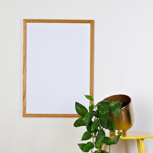 Large Oak Picture Frame, A2 Wood Frame, Oak Photo Frame, Modern Oak ...