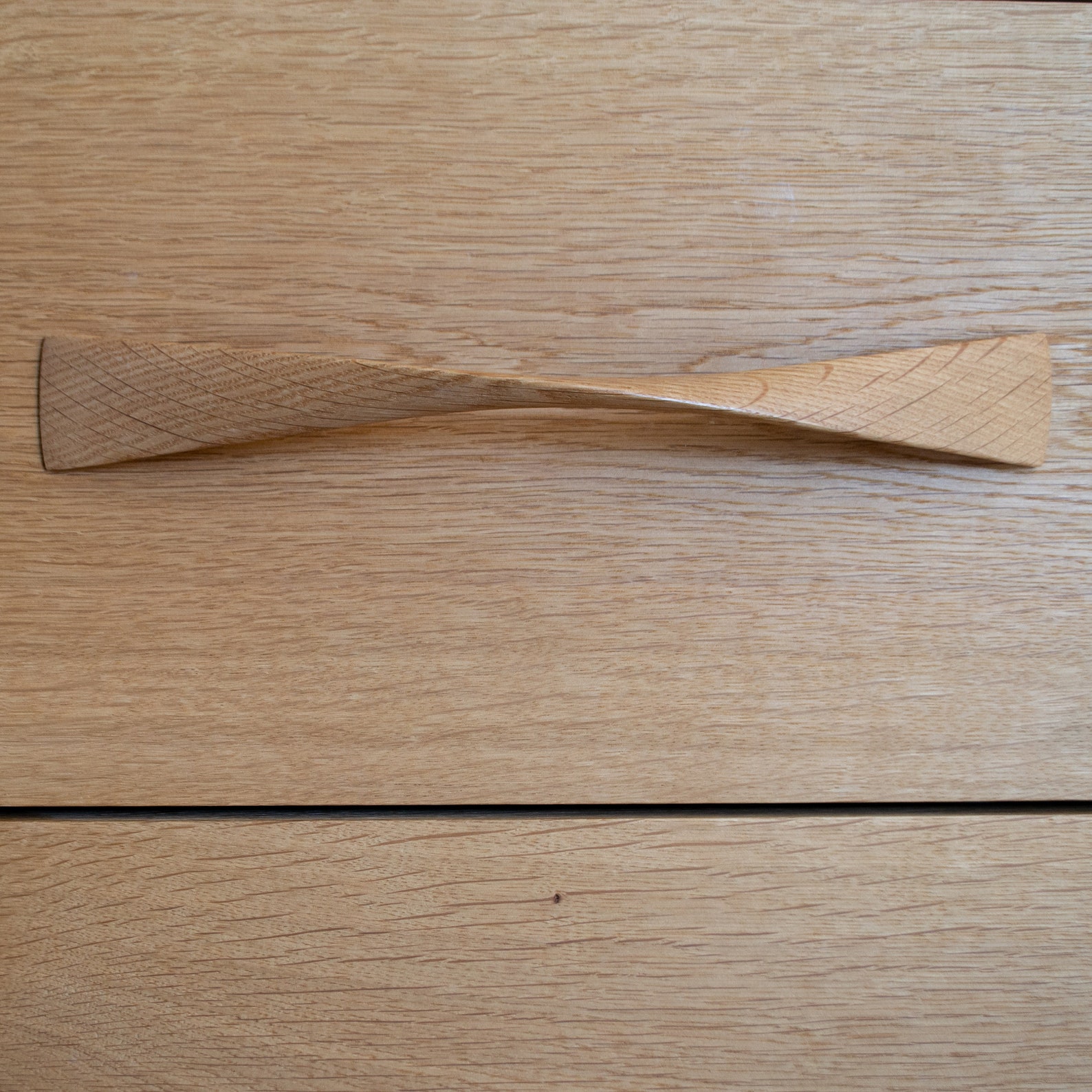 Twisted Oak Wood Drawer Handles Minimalist Handle Modern - Etsy