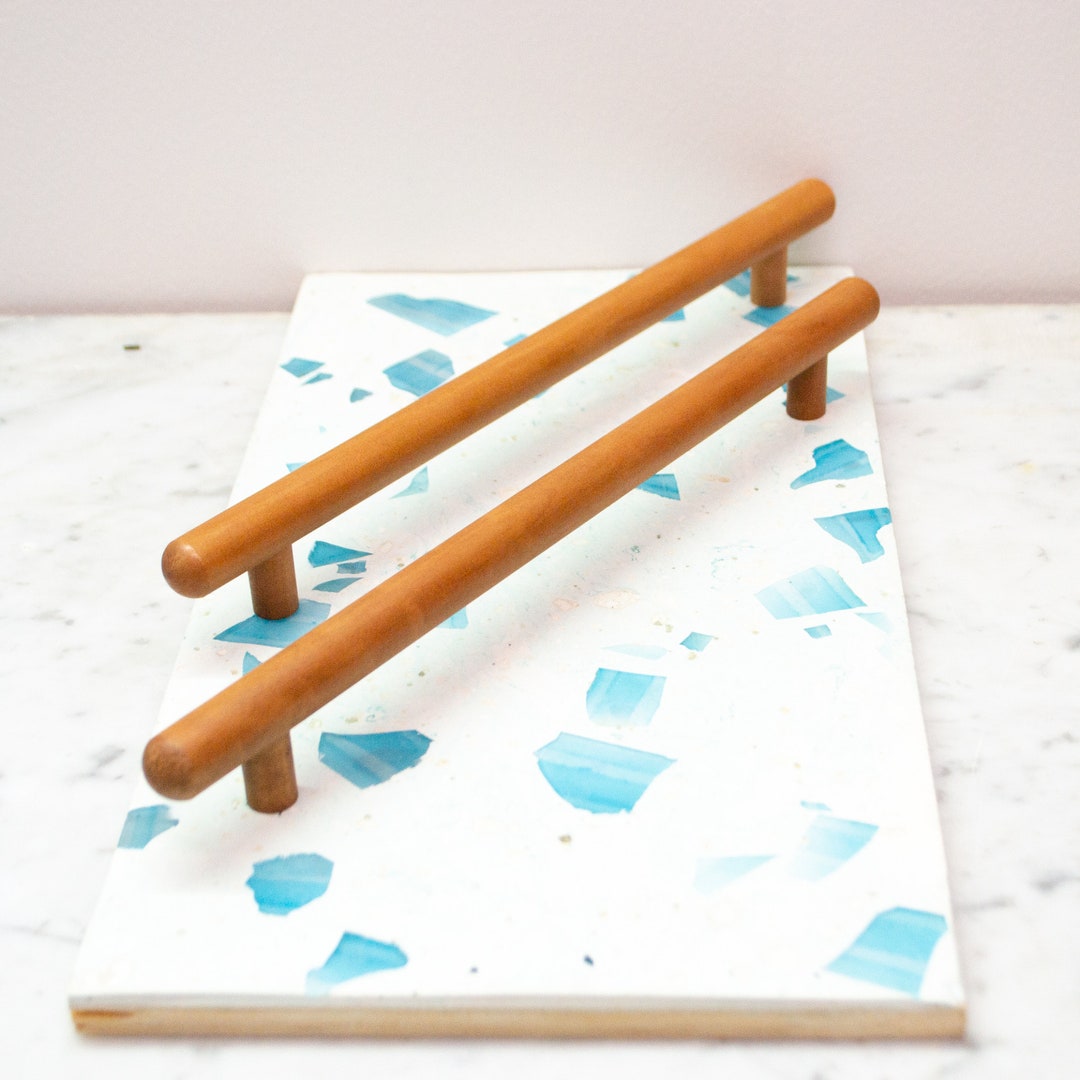 Cherry Wood Drawer Handles, Minimalist Handle Modern Cabinet Pulls ...