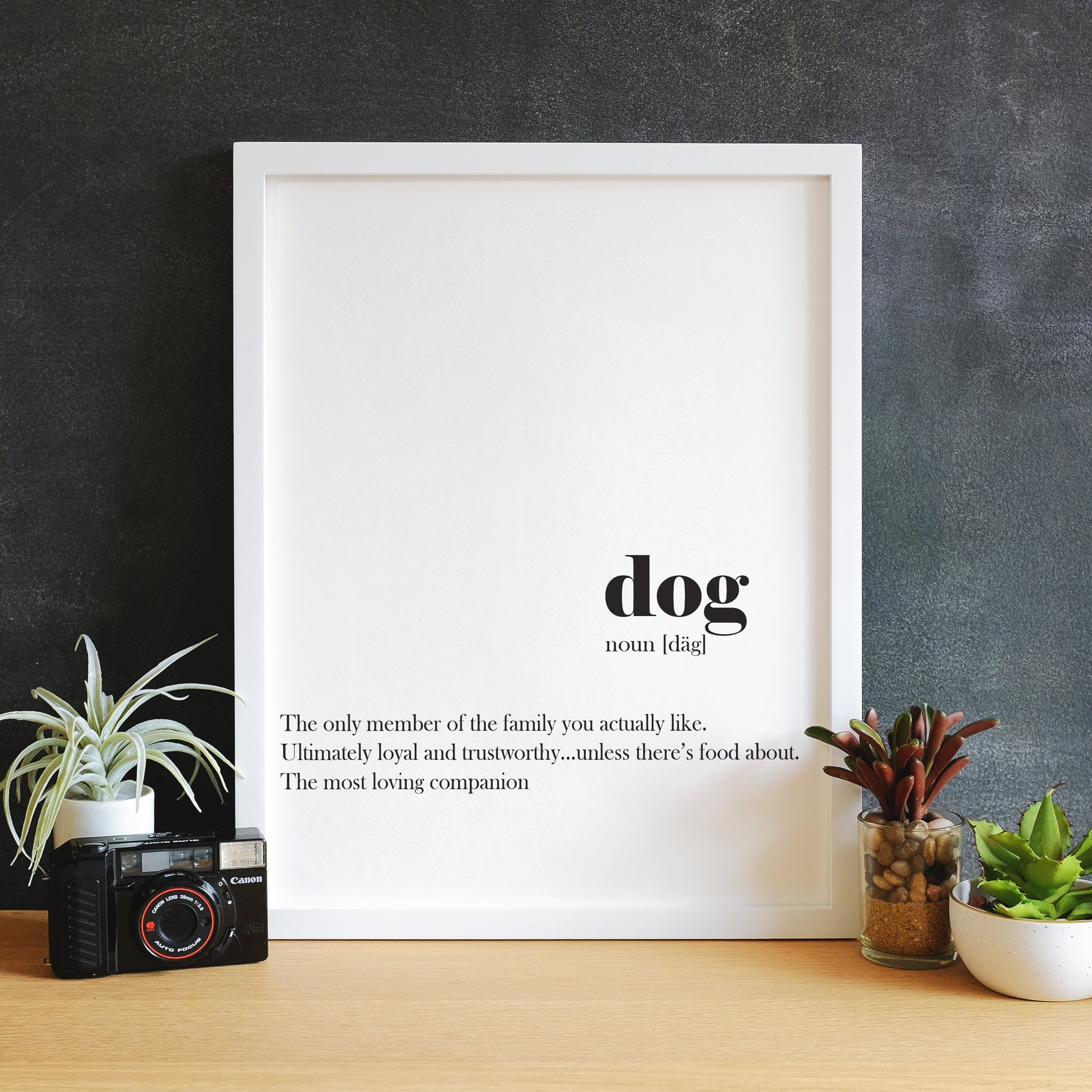 Framed Dog Definition Print Dog Quote Gift Word Definition - Etsy