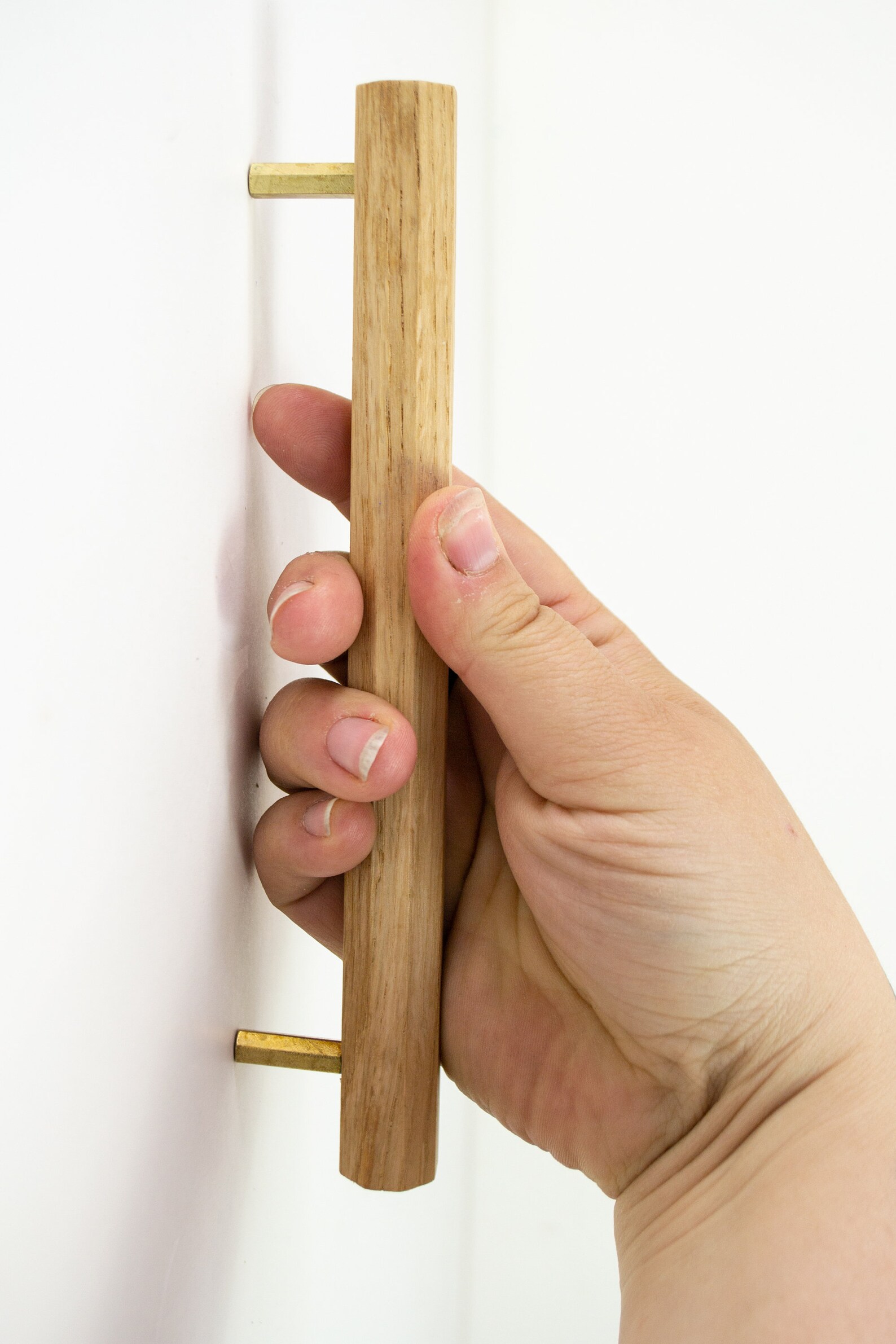 Geometric Oak Wood Drawer Handles Minimalist Handle Modern - Etsy