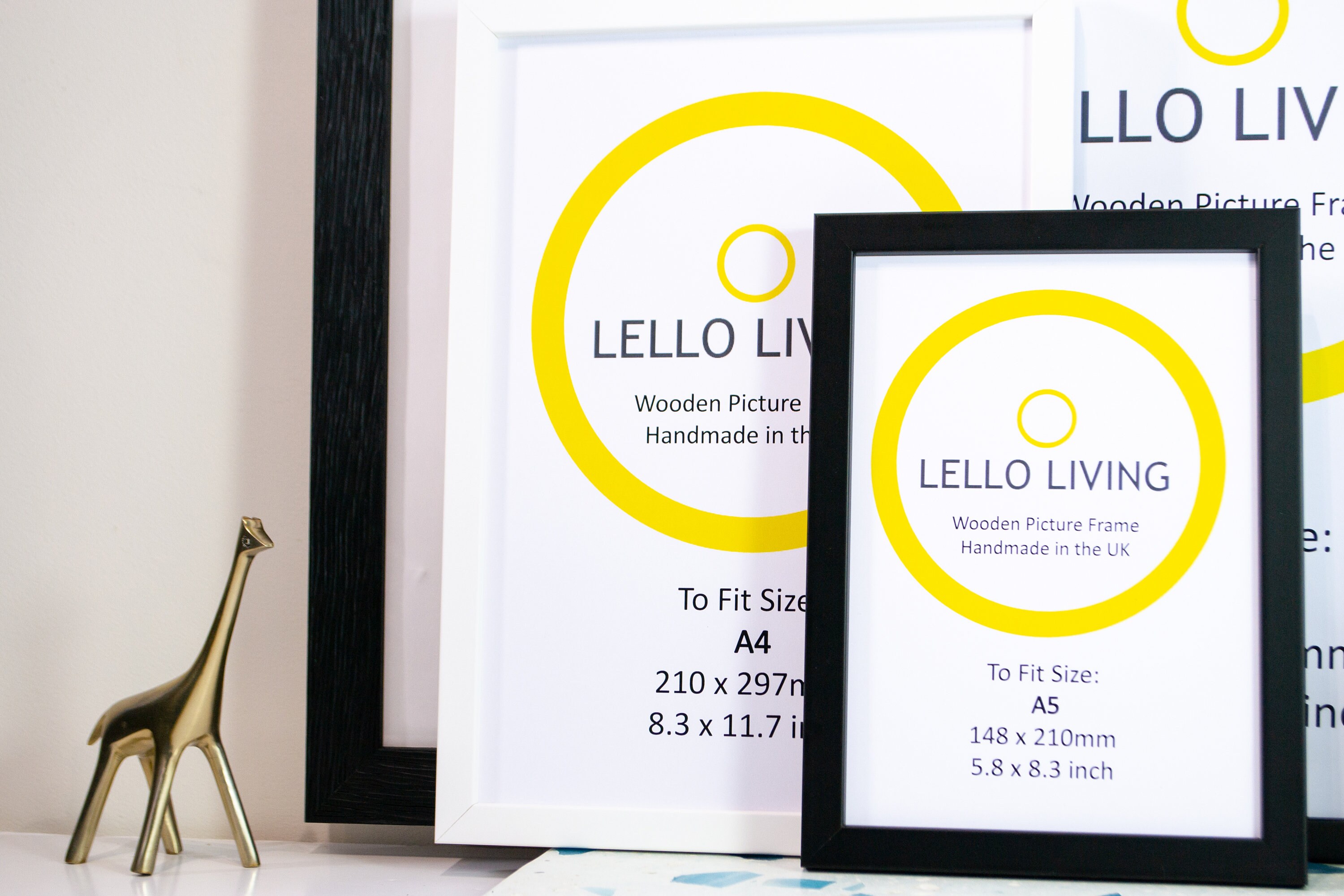 Large Black Picture Frame A2 Black Frame Black Photo Frame | Etsy