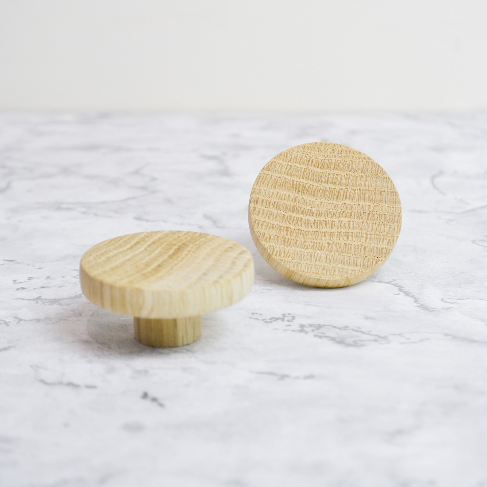 Round Oak Wood Wall Hook, Minimalist Coat Hook, Oak Modern Wall Hook ...