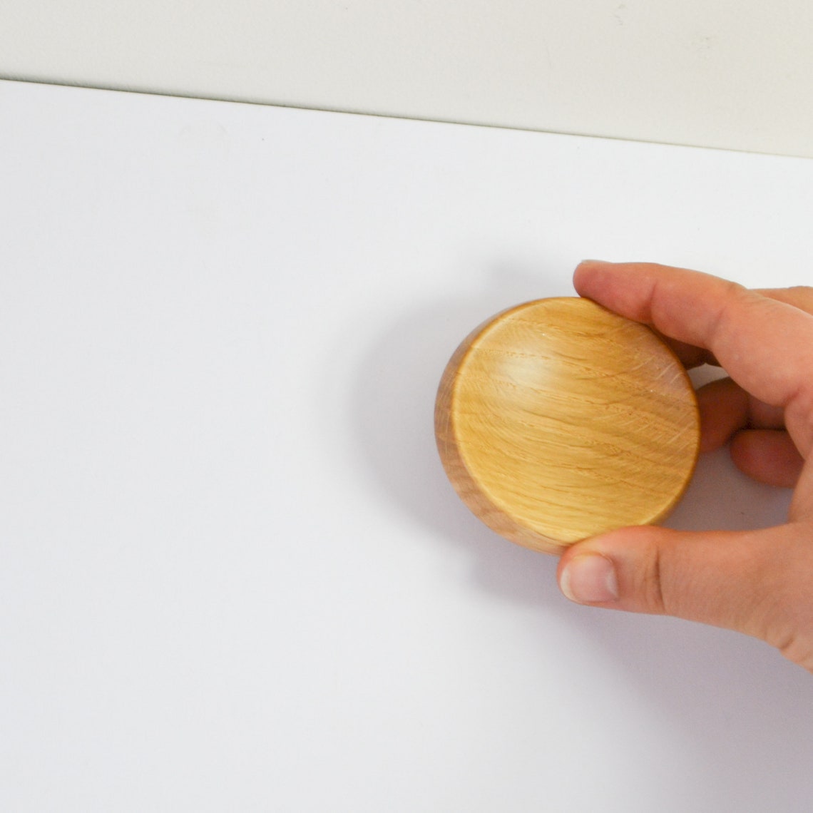 Large Oak Wood Knob, Minimalist Handle Modern Cabinet Pulls, Wooden ...