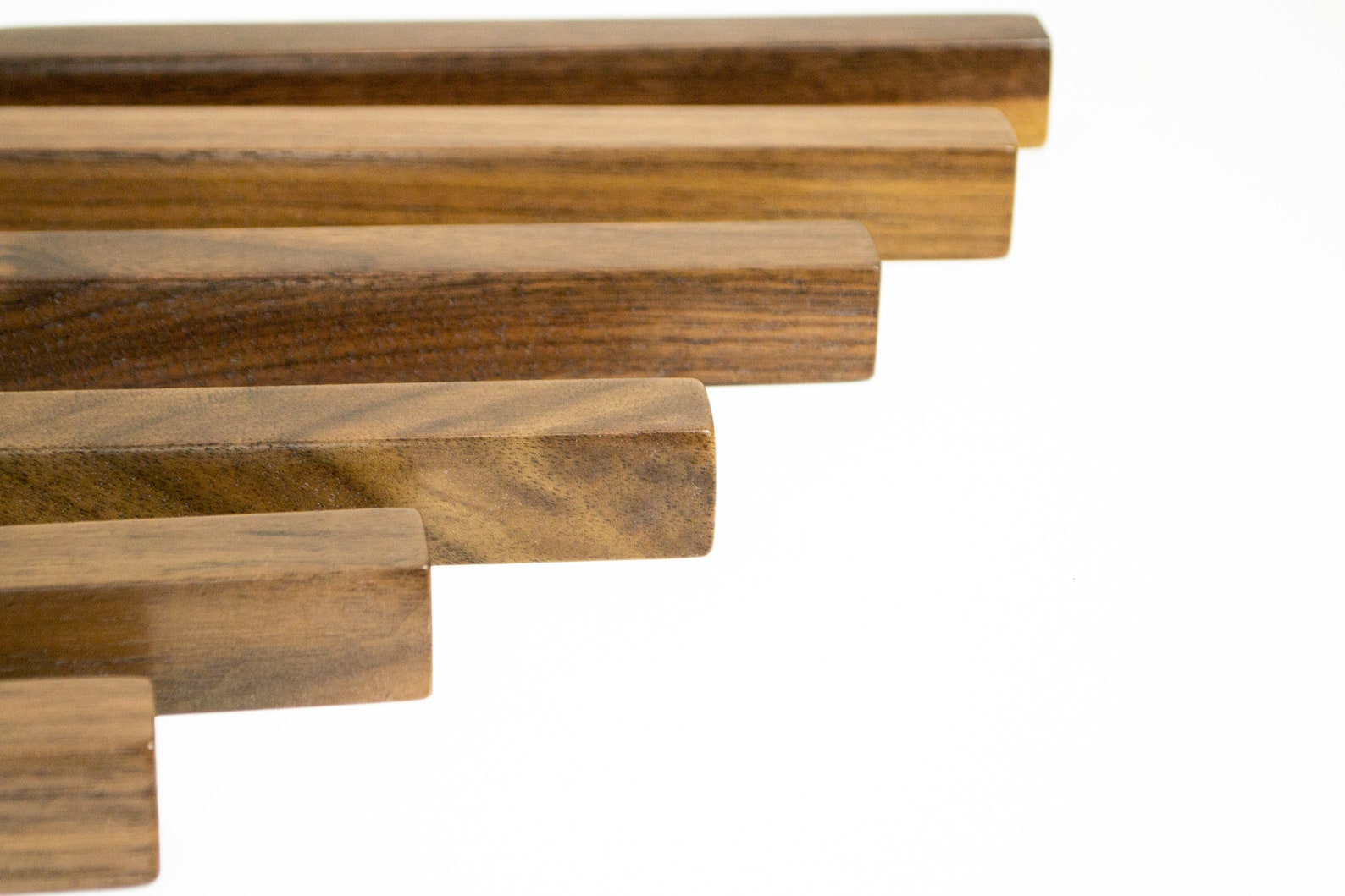 Handmade Walnut Wood Drawer Handles Minimalist Modern Wood - Etsy