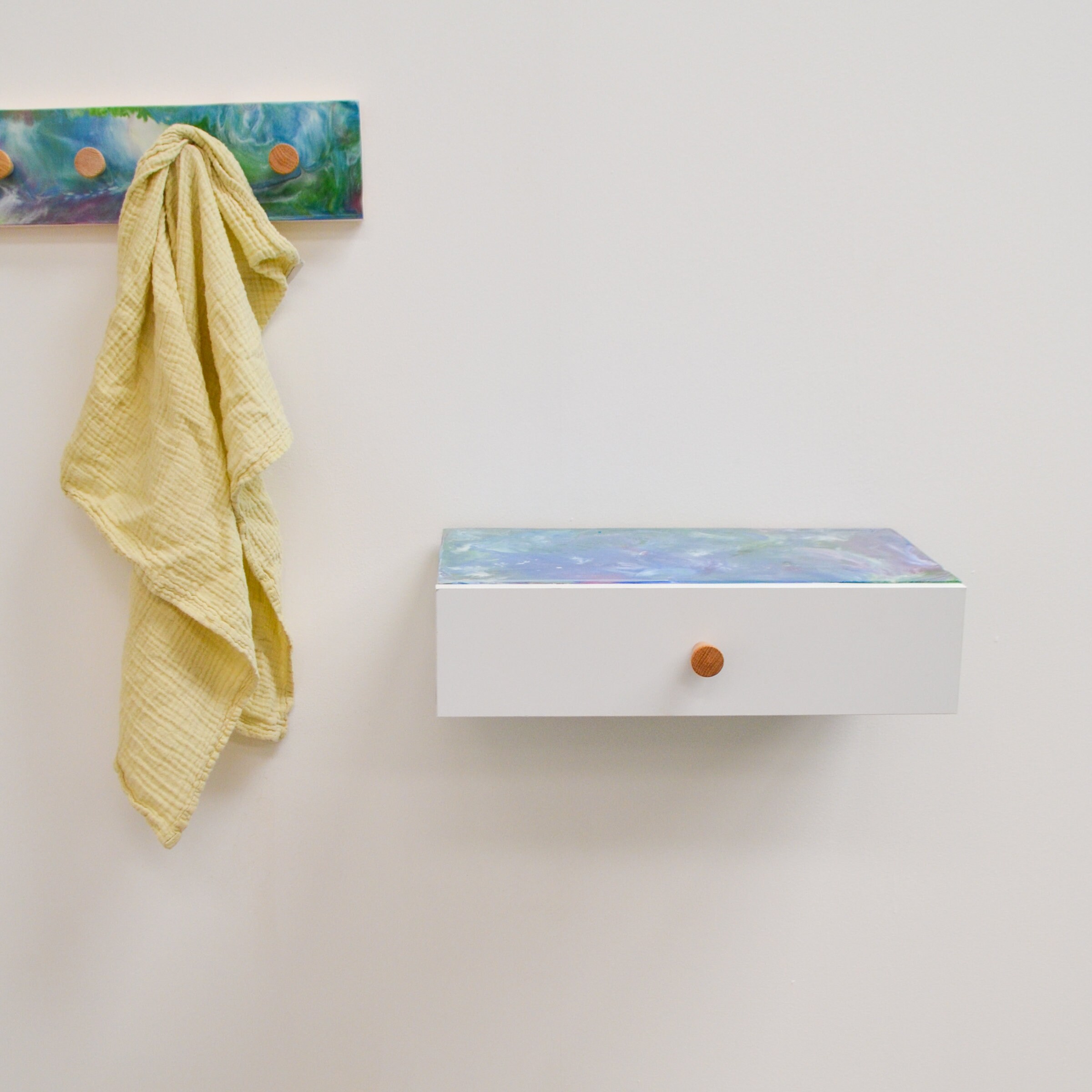 Resin Art Floating Bedside Drawer Unusual Nightstand Small - Etsy UK