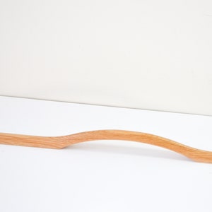 Curved Oak Wood Drawer Handles, Minimalist Handle Modern Cabinet Pulls ...