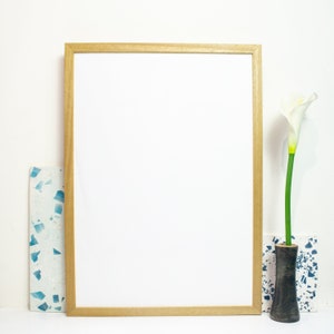 Large Oak Picture Frame, A2 Wood Frame, Oak Photo Frame, Modern Oak ...