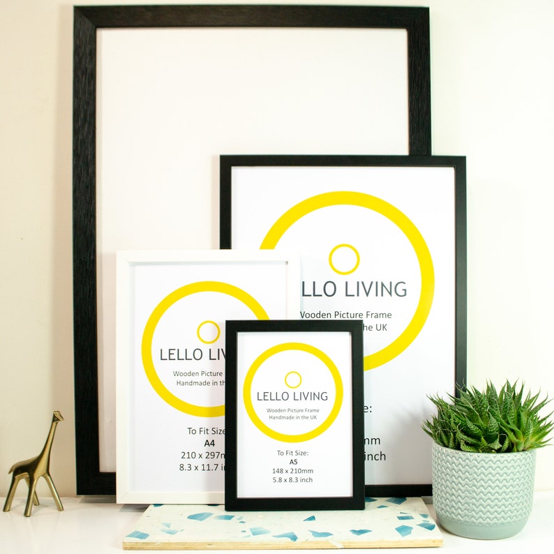 Large Black Picture Frame A2 Black Frame Black Photo Frame - Etsy UK