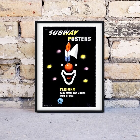 Framed Antique Advertising Print Subway Print Illustrated - Etsy