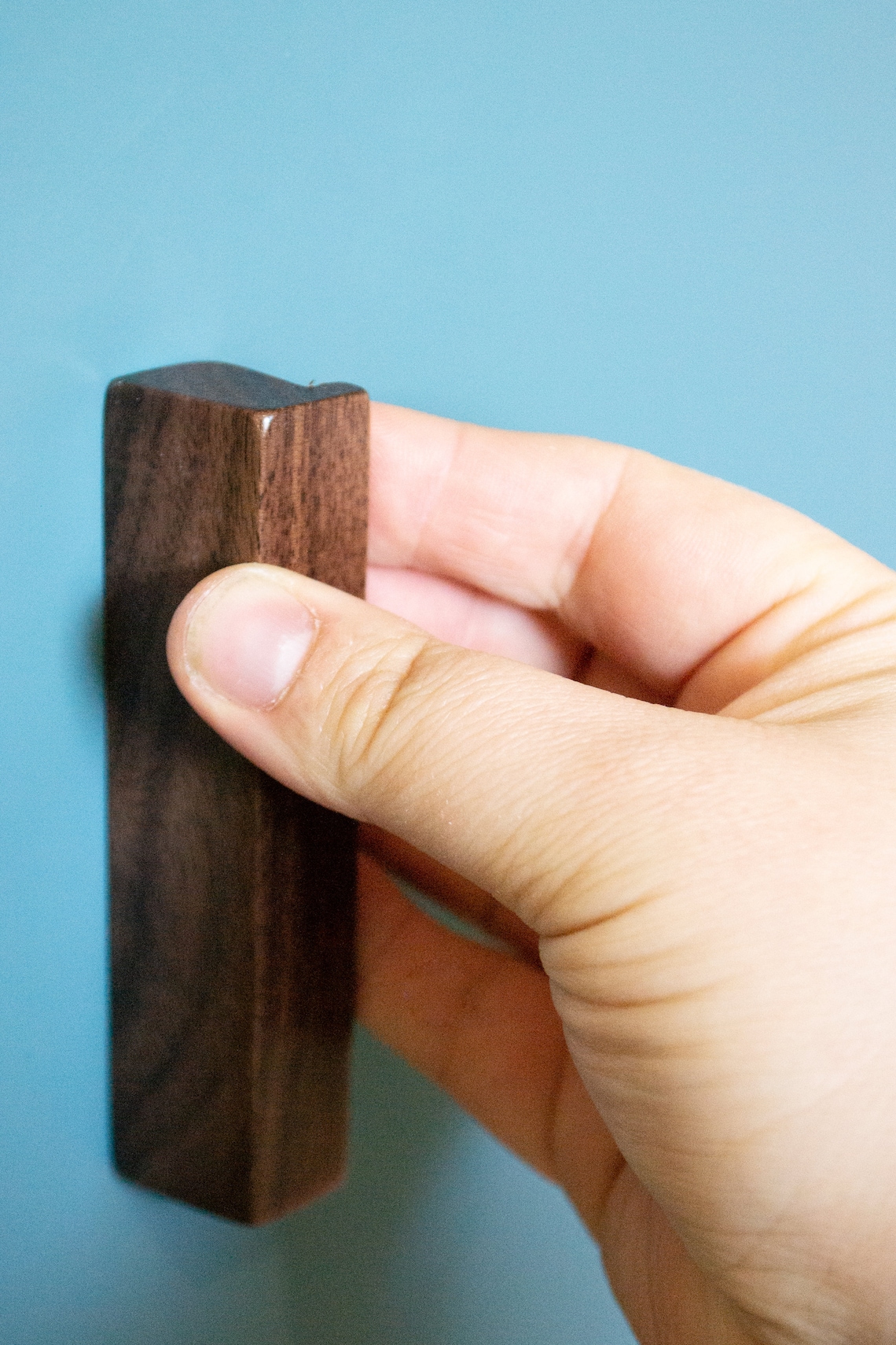 Handmade Walnut Wood Drawer Handles Minimalist Modern Wood - Etsy UK