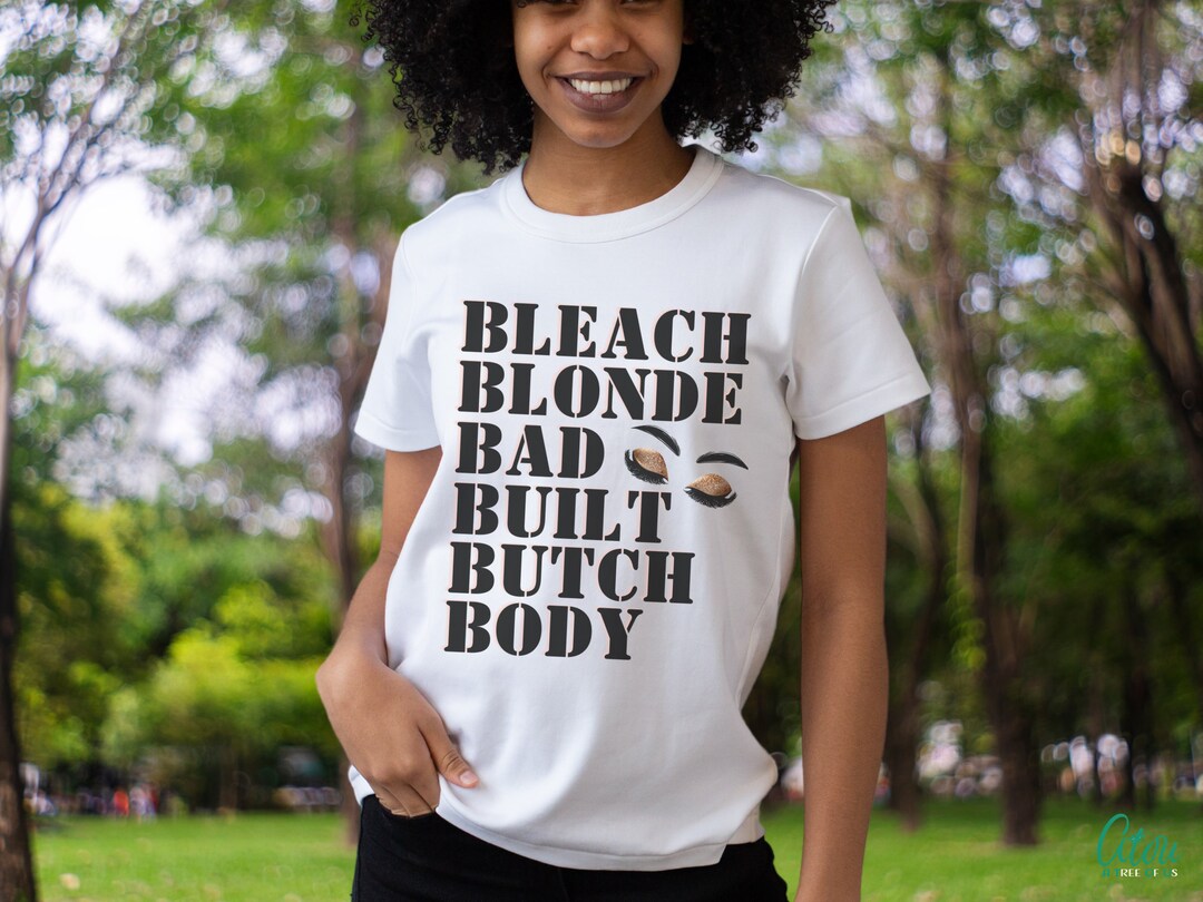 Bleach Blonde Bad Built Tshirt for Feminist Jasmine Crockett Funny ...