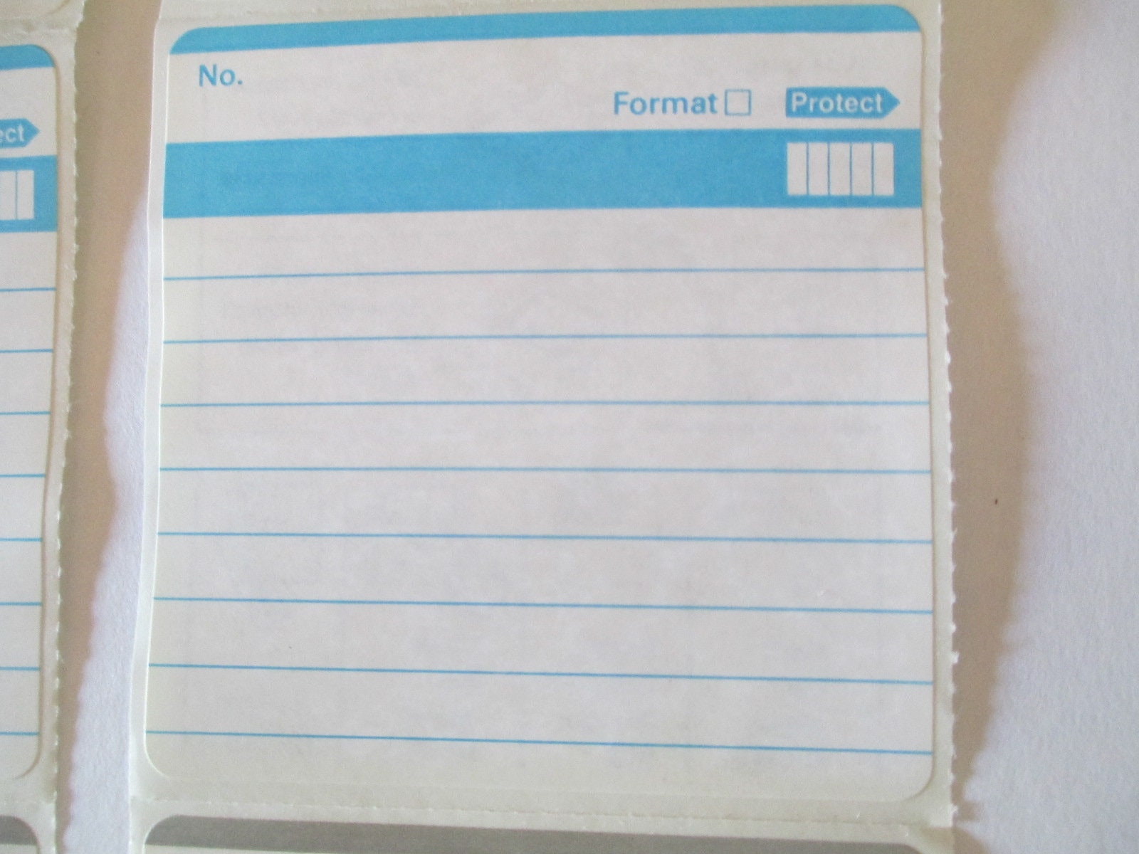 Vintage Format Floppy Disc Labels. Self Sticking Labels. | Etsy