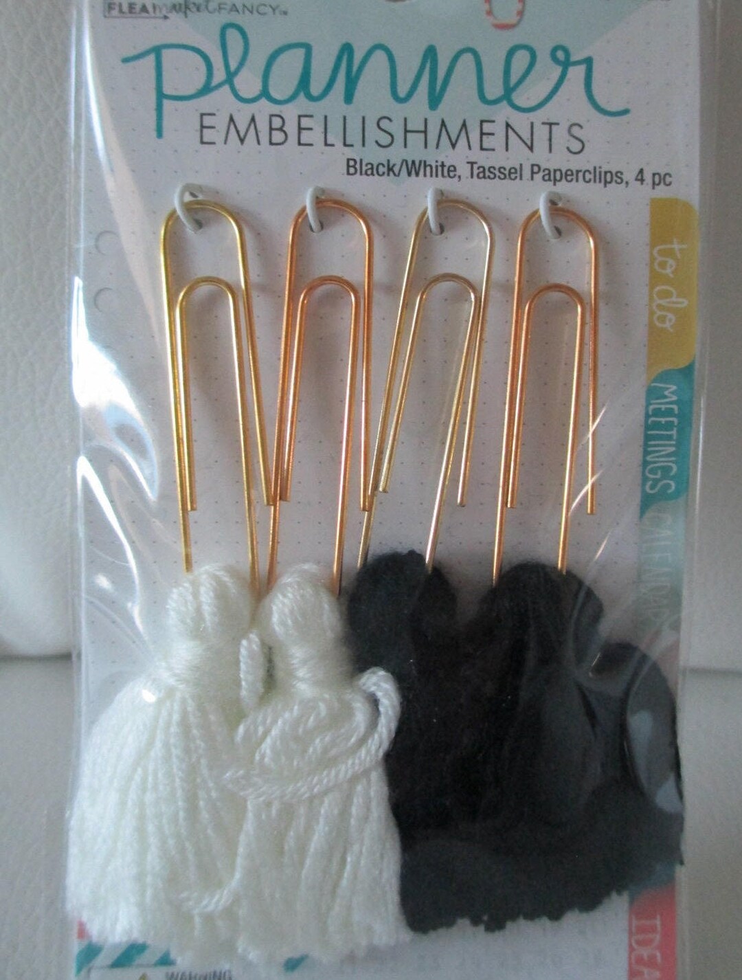Fancy Paper Clips. Black and White Tassel. Decorative Paper - Etsy