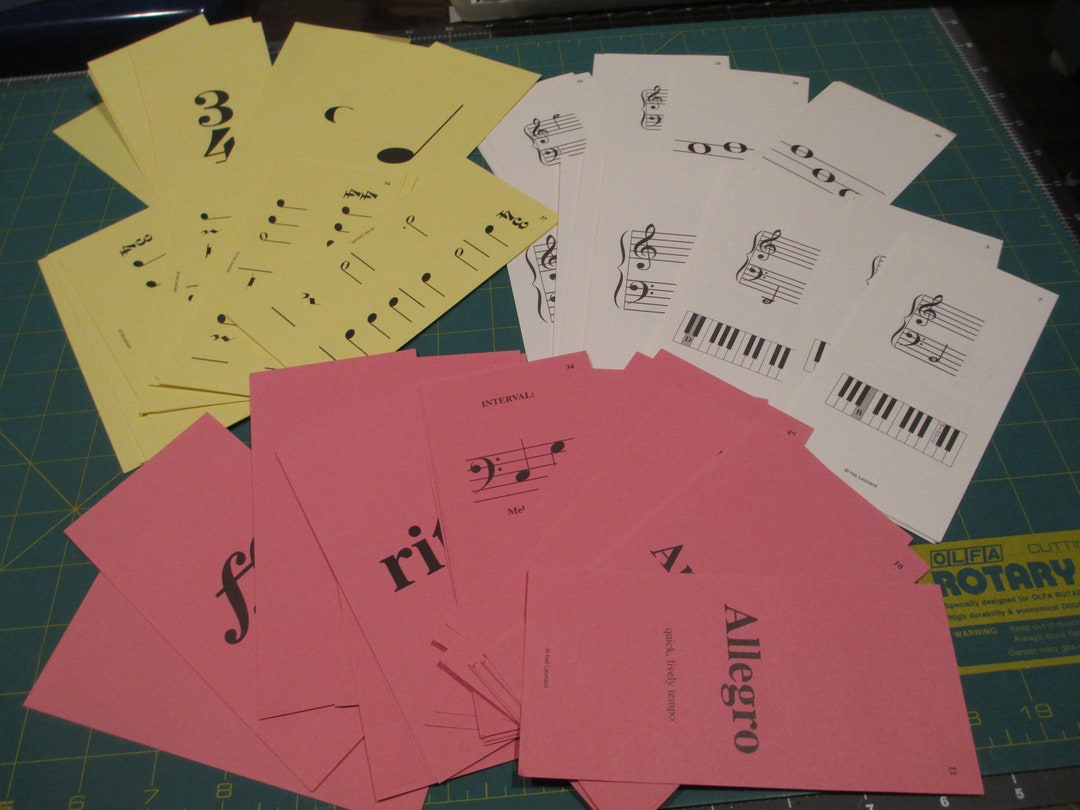 12 Music Flash Cards. Random Cards. Words. Journal Card. Gift Tags ...