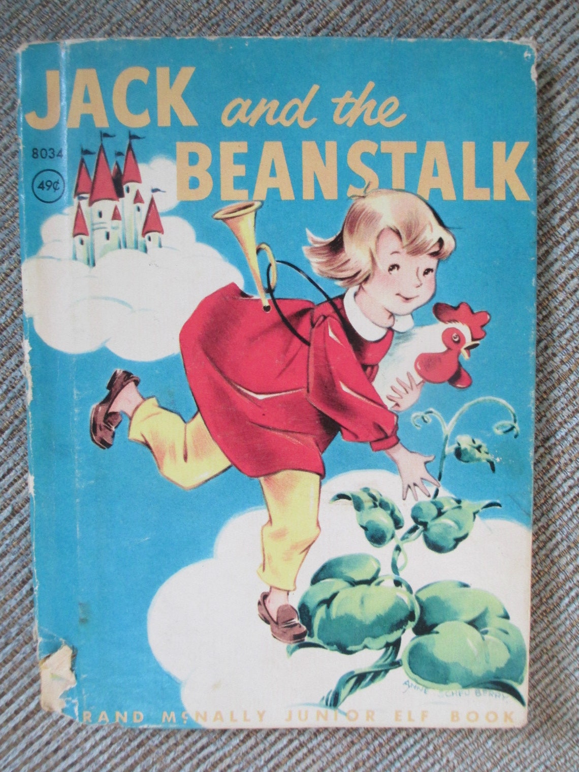 Vintage jack and the Beanstalk Kids Book. Cute | Etsy