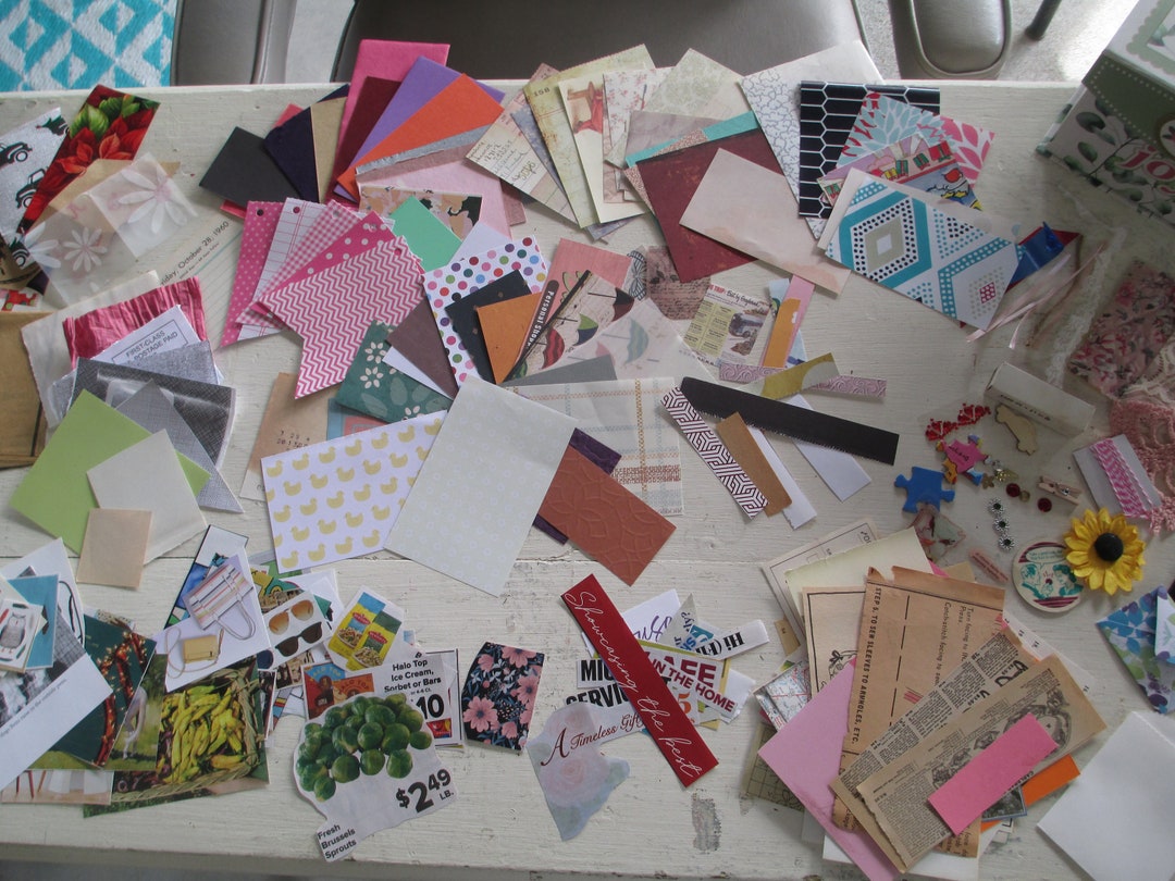 150 Pieces of Ephemera. Magazine Cut Outs. Book Pages. Junk Journal ...