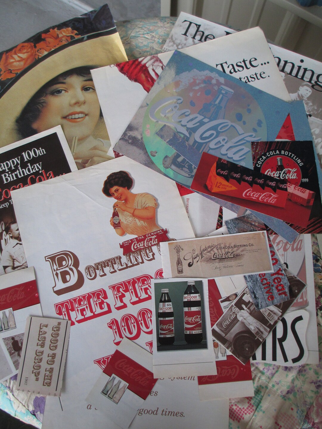 Vintage Coca-cola Paper Set. Scrapbook. Card Making. Paper - Etsy